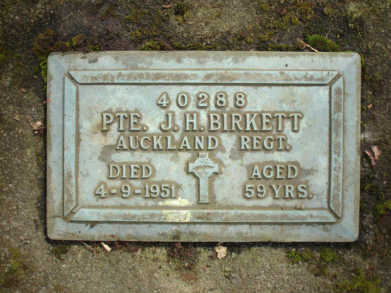Joseph Herbert Birkett - Online Cenotaph - Auckland War Memorial Museum