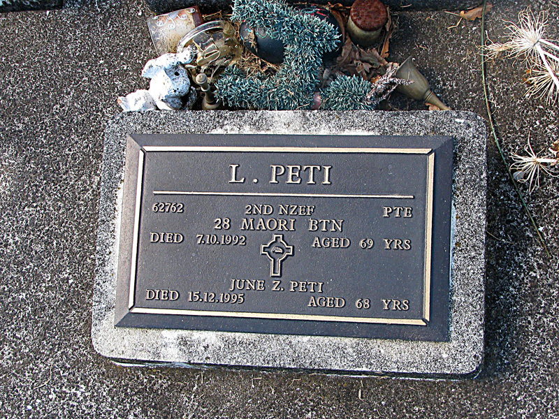 Werahiko Hanii Peti - Online Cenotaph - Auckland War Memorial Museum