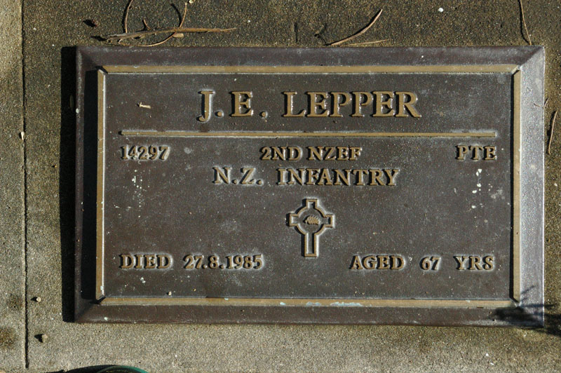 John Edward Lepper - Online Cenotaph - Auckland War Memorial Museum