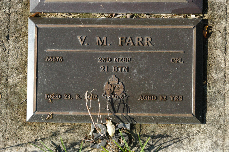 Vernon Morton Farr - Online Cenotaph - Auckland War Memorial Museum