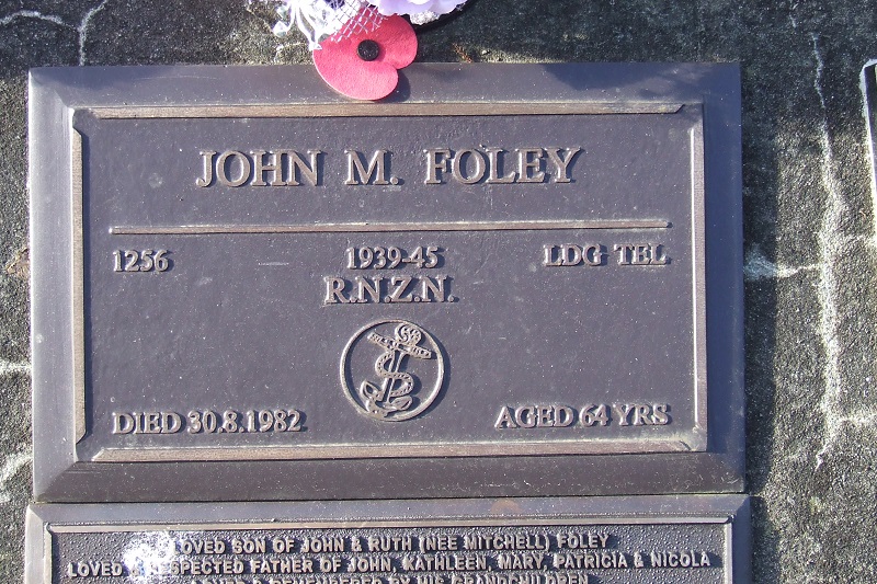 John Mitchell Foley - Online Cenotaph - Auckland War Memorial Museum