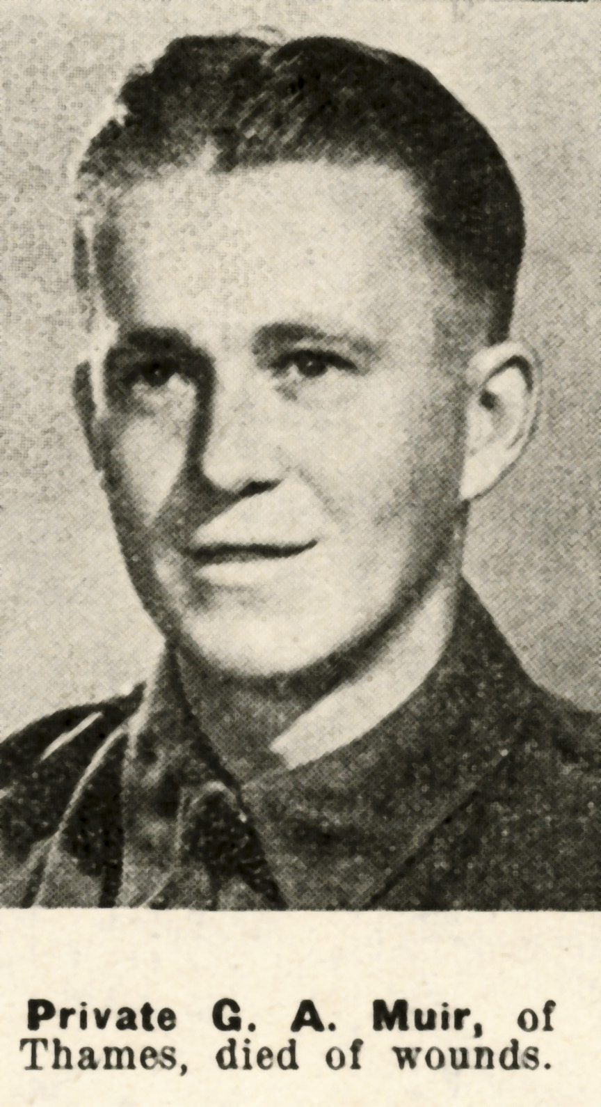 Gordon Alexander Muir - Online Cenotaph - Auckland War Memorial Museum