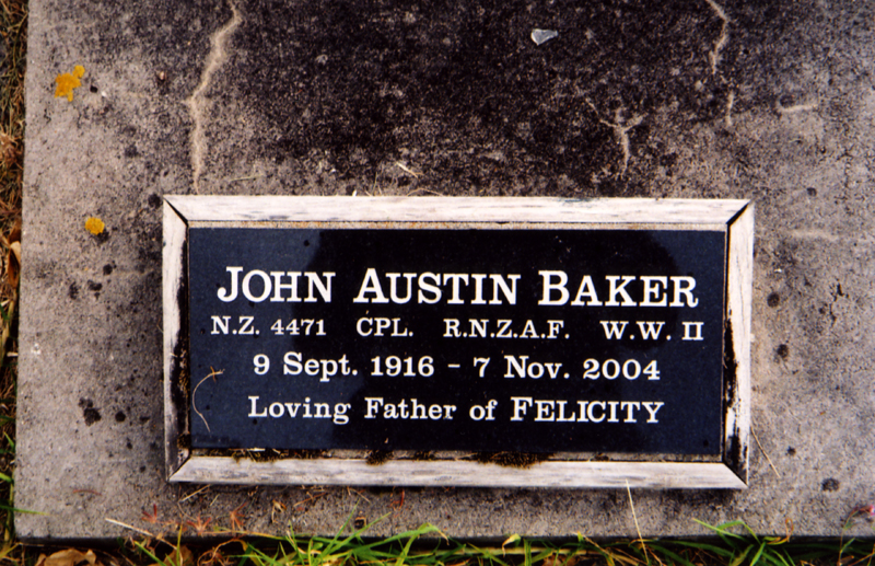 John Austin Baker - Online Cenotaph - Auckland War Memorial Museum