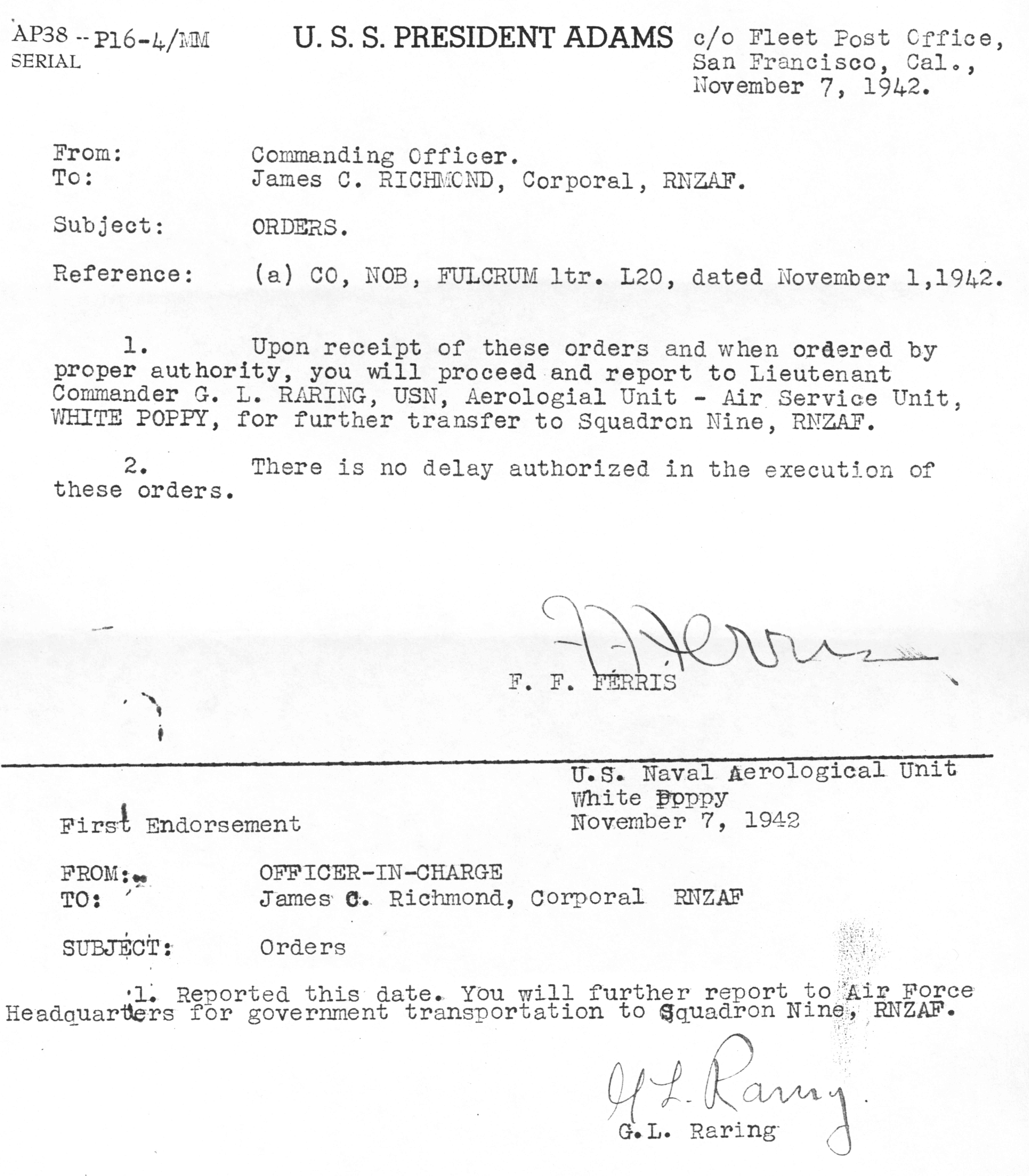 James Callister Richmond - Online Cenotaph - Auckland War Memorial Museum