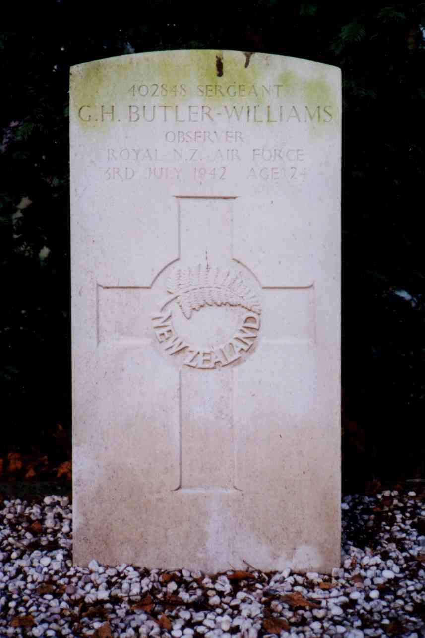 Geoffrey Hugh Butler-Williams - Online Cenotaph - Auckland War Memorial ...
