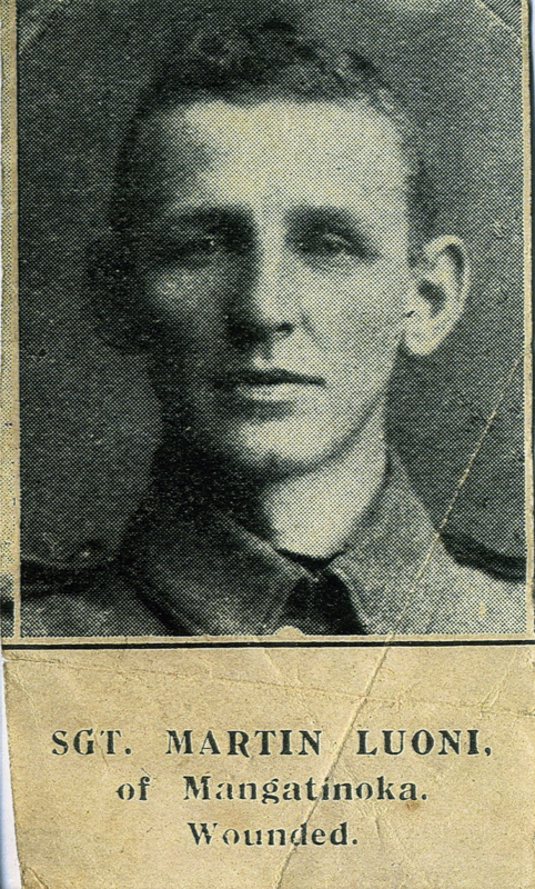 Martin Luoni - Online Cenotaph - Auckland War Memorial Museum