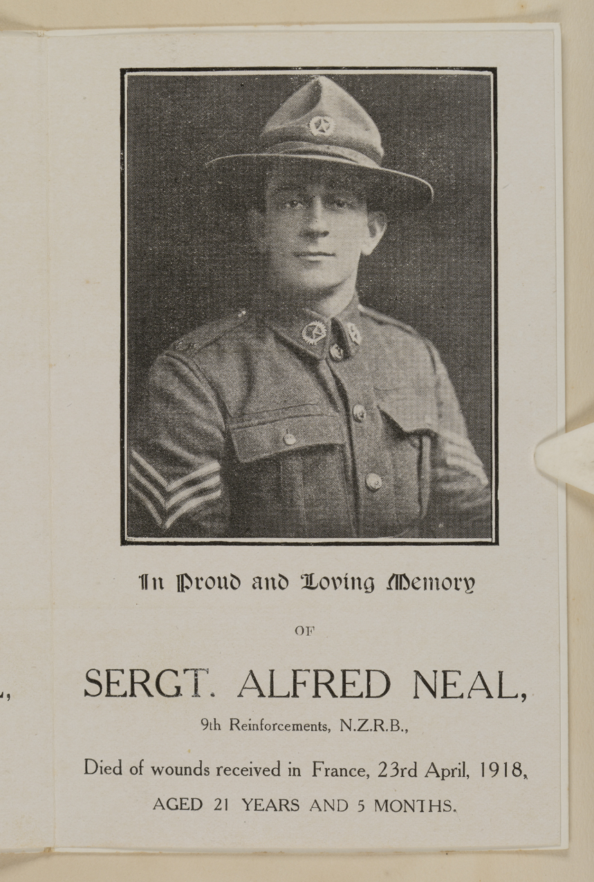Alfred Neal - Online Cenotaph - Auckland War Memorial Museum