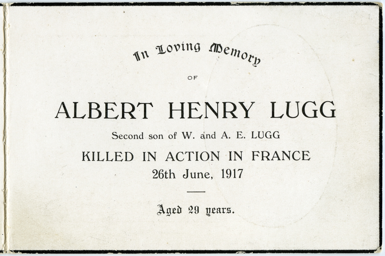 Albert Henry Lugg - Online Cenotaph - Auckland War Memorial Museum