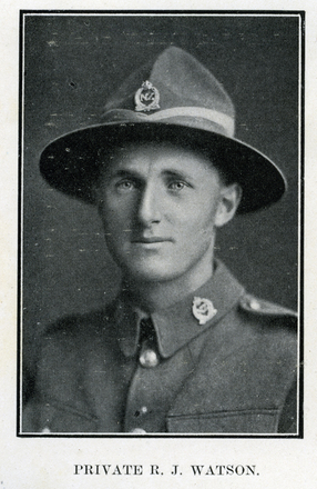 Reginald John Watson - Online Cenotaph - Auckland War Memorial Museum