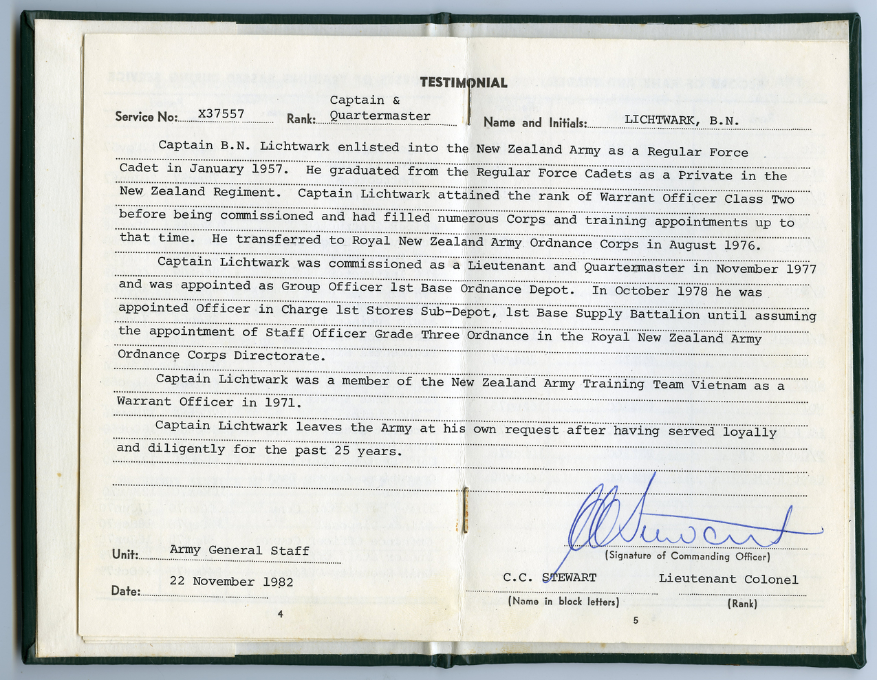 Bryan Noel Lichtwark - Online Cenotaph - Auckland War Memorial Museum