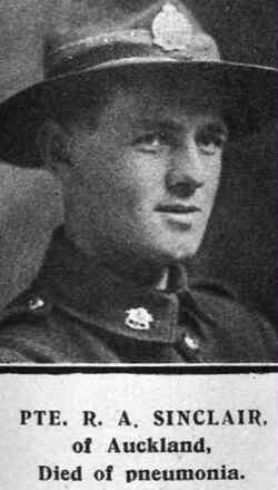Robert Archibald Sinclair - Online Cenotaph - Auckland War Memorial Museum