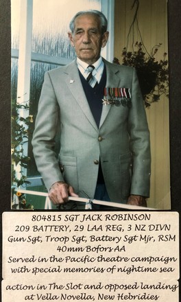 Jack Robinson - Online Cenotaph - Auckland War Memorial Museum