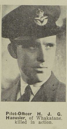 Harold John George Haeusler - Online Cenotaph - Auckland War Memorial ...