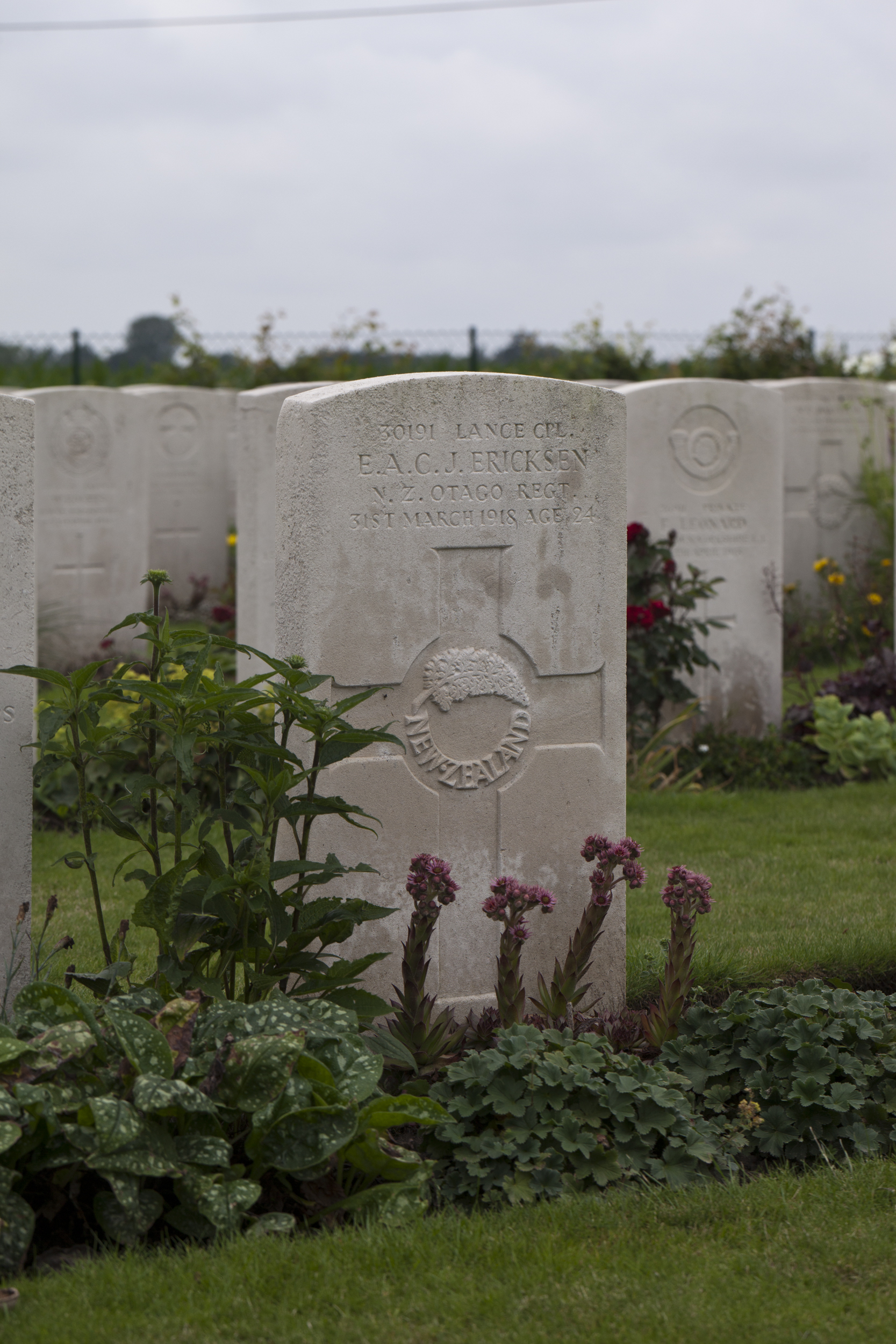 Eric Axel Carl Johanes Ericksen - Online Cenotaph - Auckland War ...