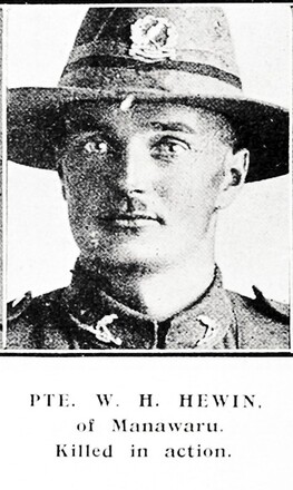 Walter Henry Hewin - Online Cenotaph - Auckland War Memorial Museum