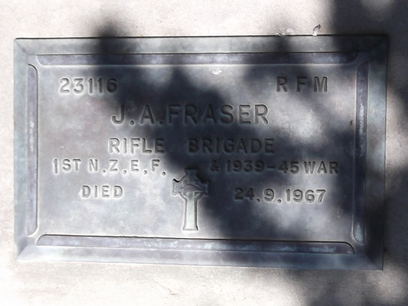 John Alexander Fraser - Online Cenotaph - Auckland War Memorial Museum