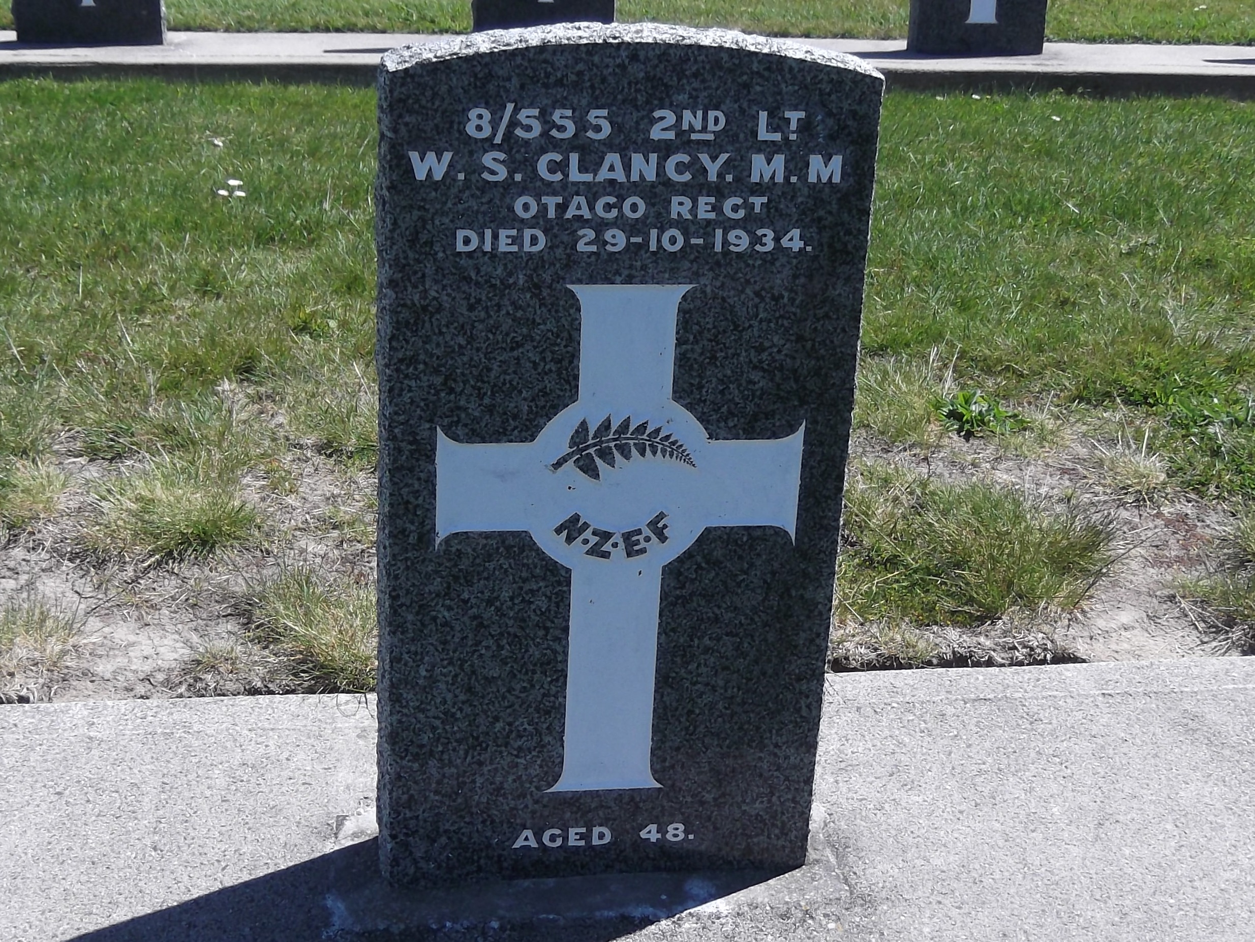 William Sarsfield Clancy - Online Cenotaph - Auckland War Memorial Museum