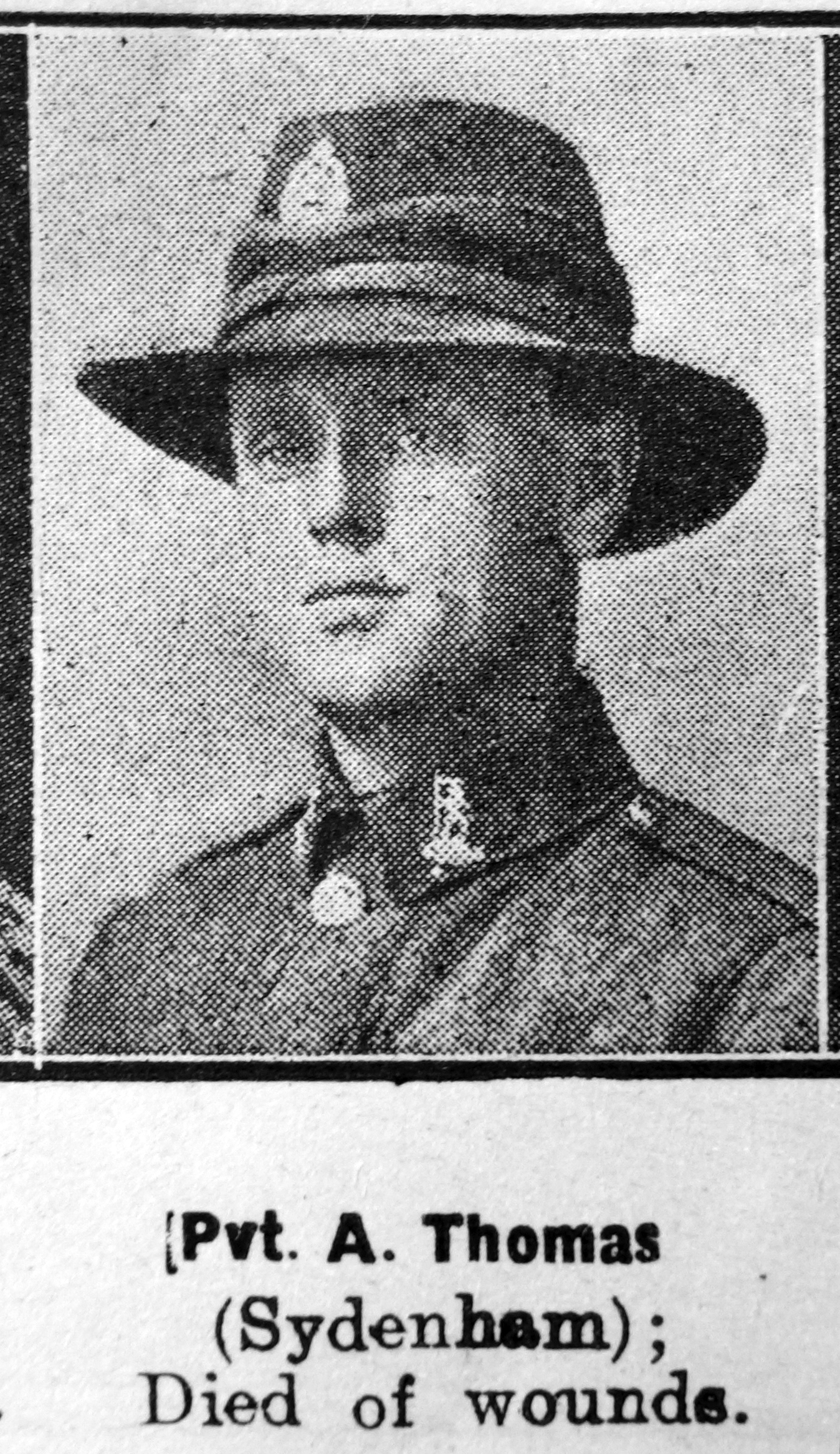 Alfred Thomas - Online Cenotaph - Auckland War Memorial Museum